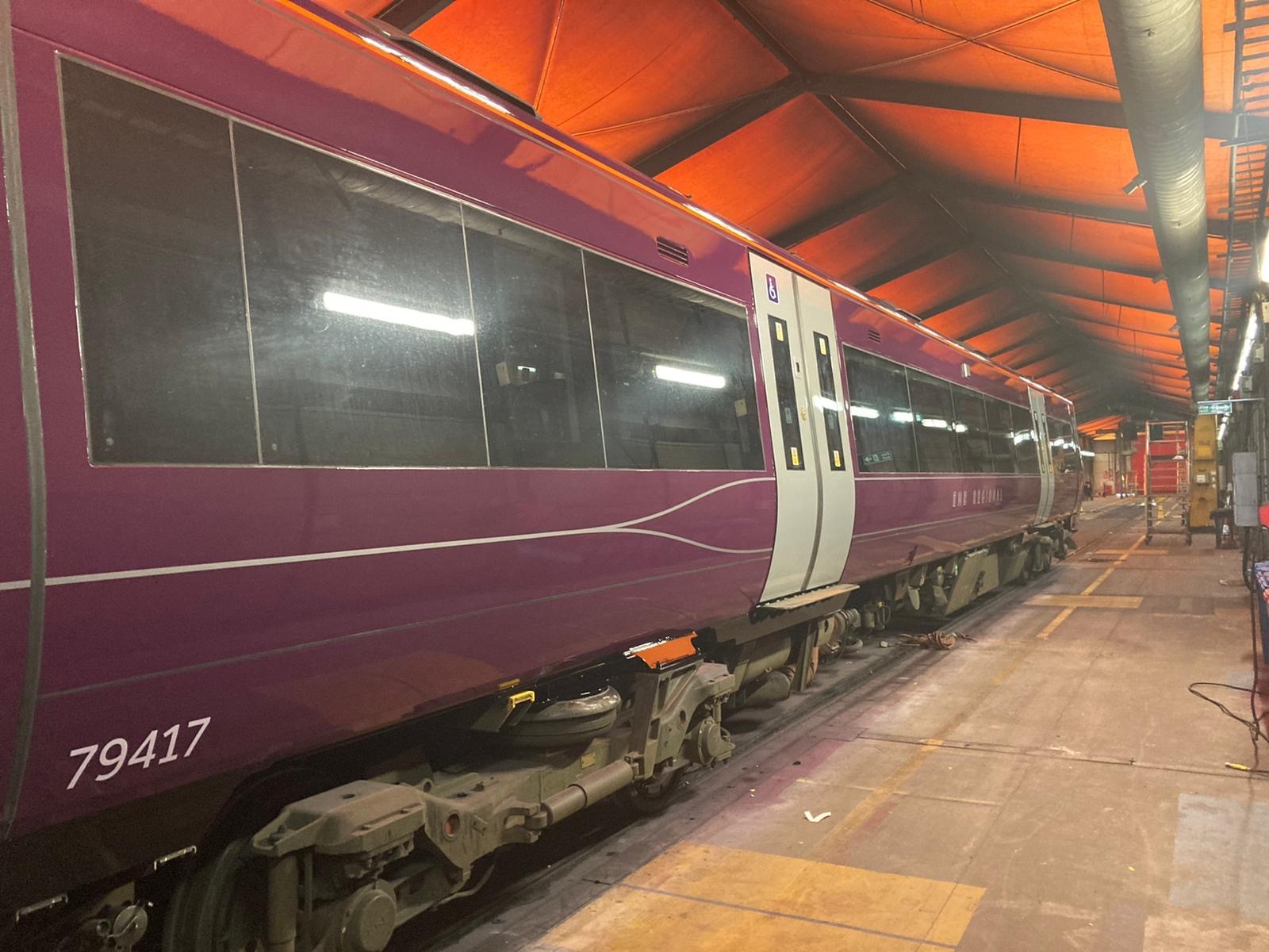 East Midlands Railway - Class 170 - Full external livery change with ...